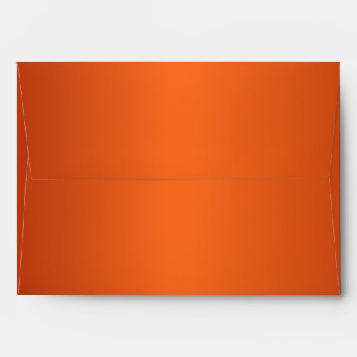 Metallic Orange 5 x 7 Invitation Envelope | Zazzle