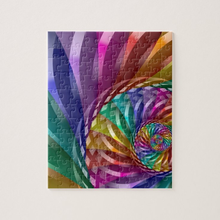 Metallic Rainbow Jigsaw Puzzle | Zazzle
