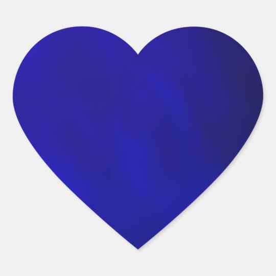 Metallic Royal Blue Heart Sticker | Zazzle.com