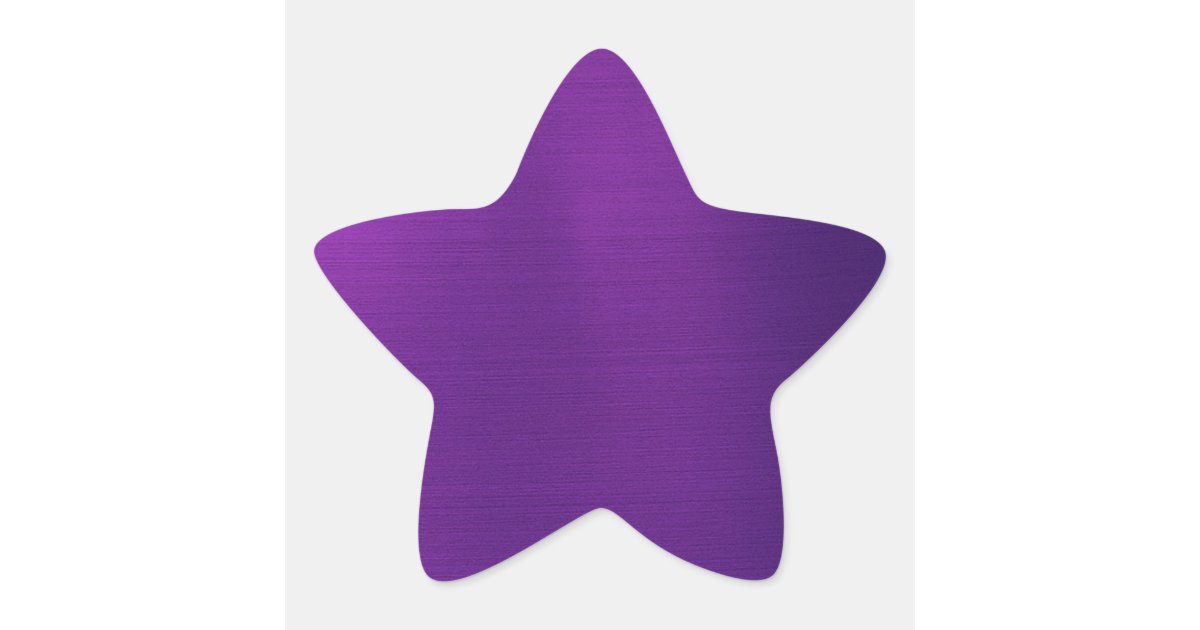 Metallic Royal Purple Star Sticker | Zazzle
