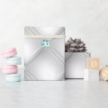 Metallic Satin White Mint Green Bling Wrapping Paper | Zazzle