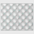 Metallic Satin White Mint Green Bling Wrapping Paper | Zazzle