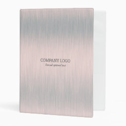 Metallic silver brushed aluminum texture mini binder | Zazzle