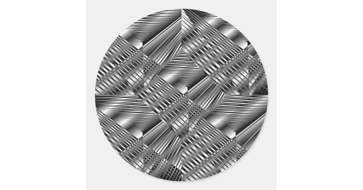 Metallic Silver Sticker | Zazzle