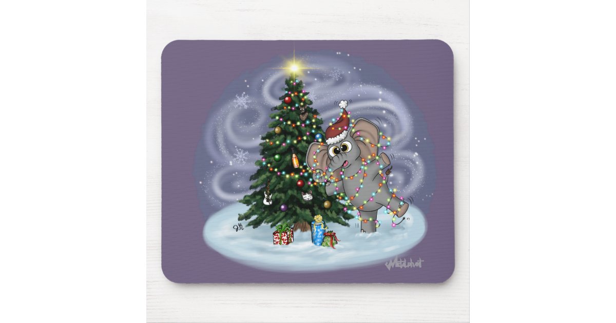 Metalphant Wilbur in Lights Mouse Pad | Zazzle