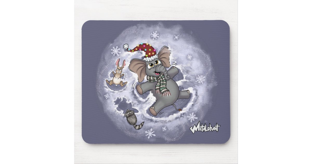 Metalphant Wilbur Snow Angels Mouse Pad | Zazzle
