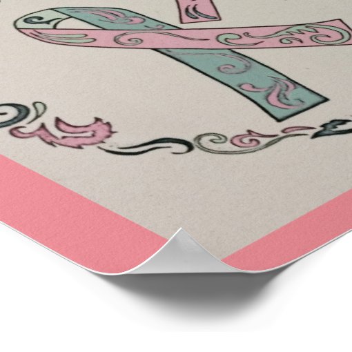 Metastatic Breast Cancer Ribbons Poster | Zazzle