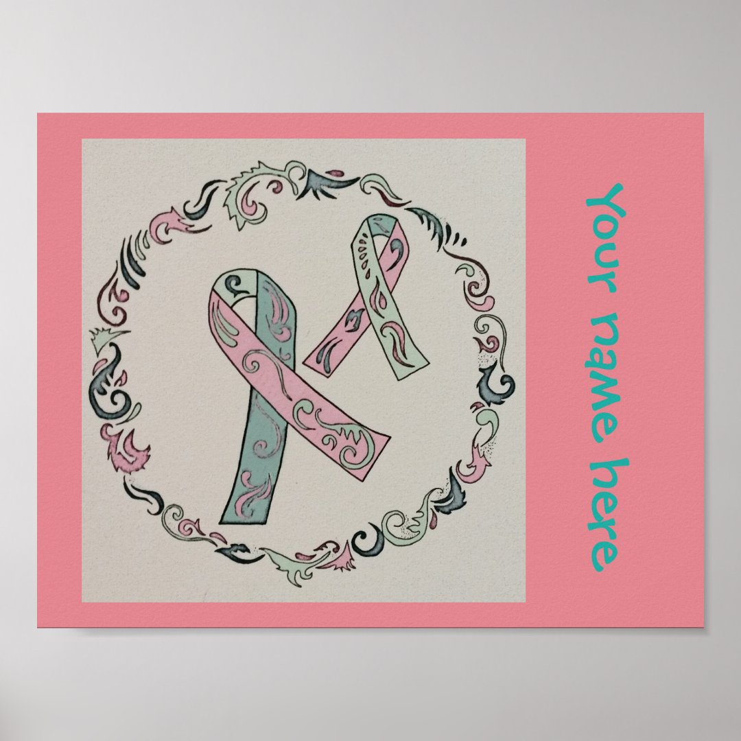 Metastatic Breast Cancer Ribbons Poster | Zazzle