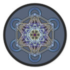 metatron-cube-mandala-3 classic round sticker | Zazzle