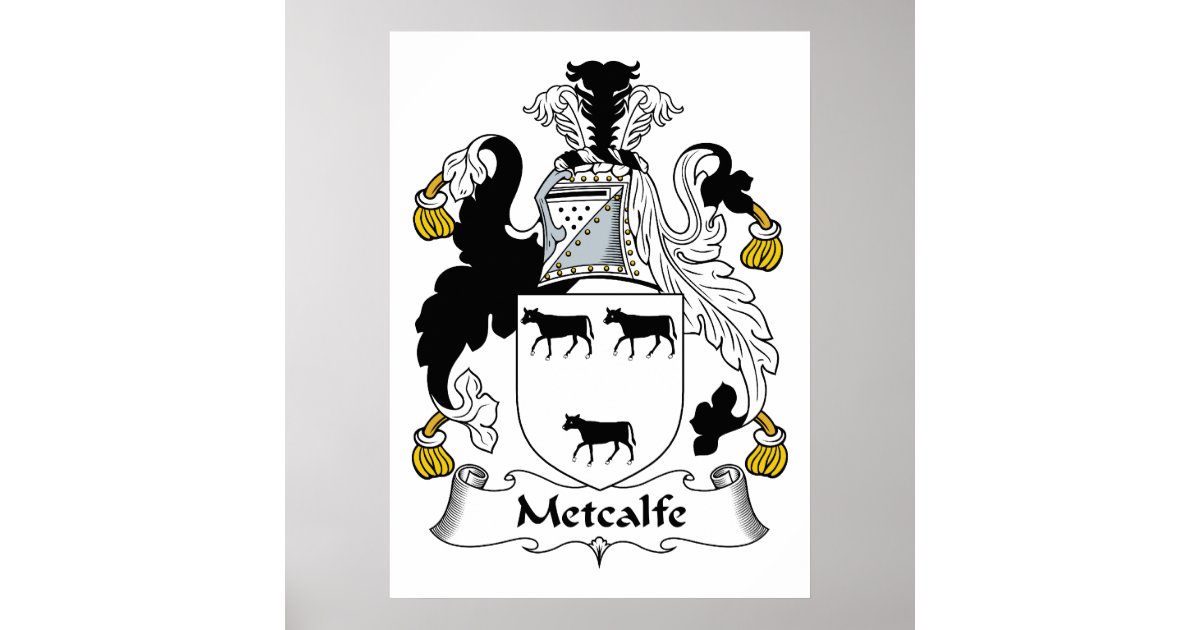 Metcalfe Family Crest Poster | Zazzle