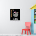Meteor Shower Funny Science Pun Dark BG Poster | Zazzle