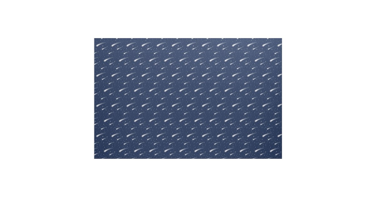 Meteor Shower Shooting Star Fabric by the Yard | Zazzle