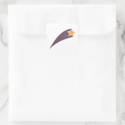 Meteor Shower Square Sticker | Zazzle