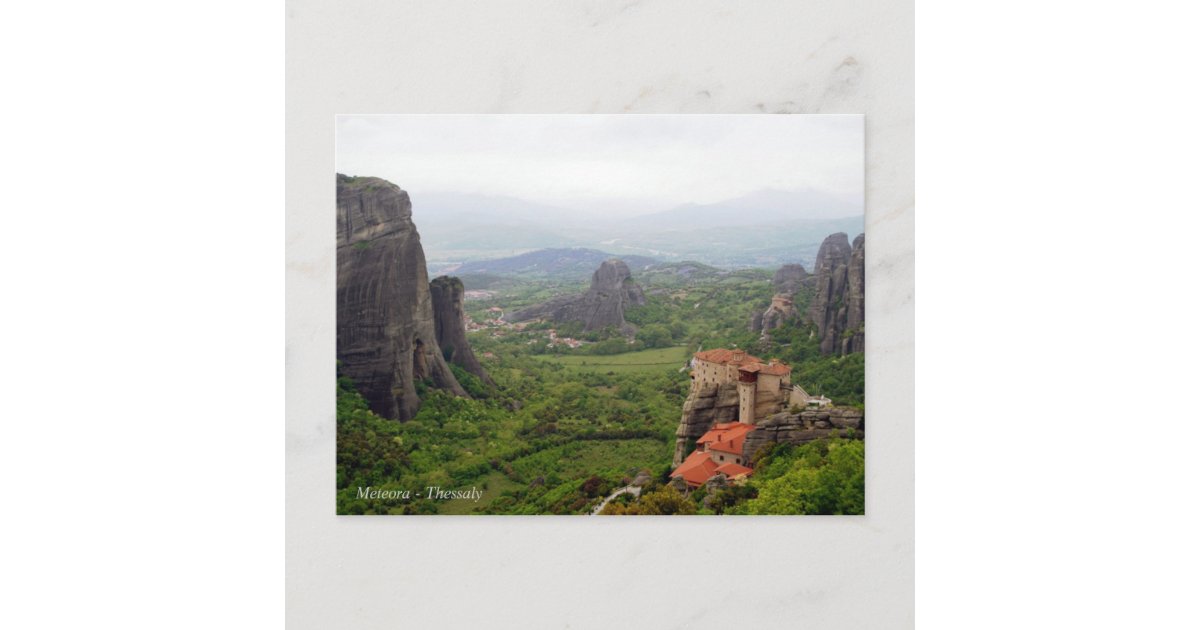 Meteora – Thessaly Postcard | Zazzle