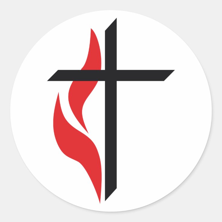 Methodist Classic Round Sticker | Zazzle