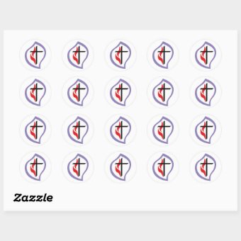 METHODIST WOMEN CLASSIC ROUND STICKER | Zazzle