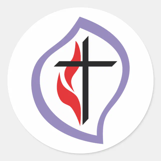 METHODIST WOMEN CLASSIC ROUND STICKER | Zazzle