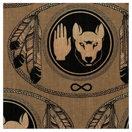 Metis Fabric Metis Flag Fabric Native Wolf Fabric | Zazzle