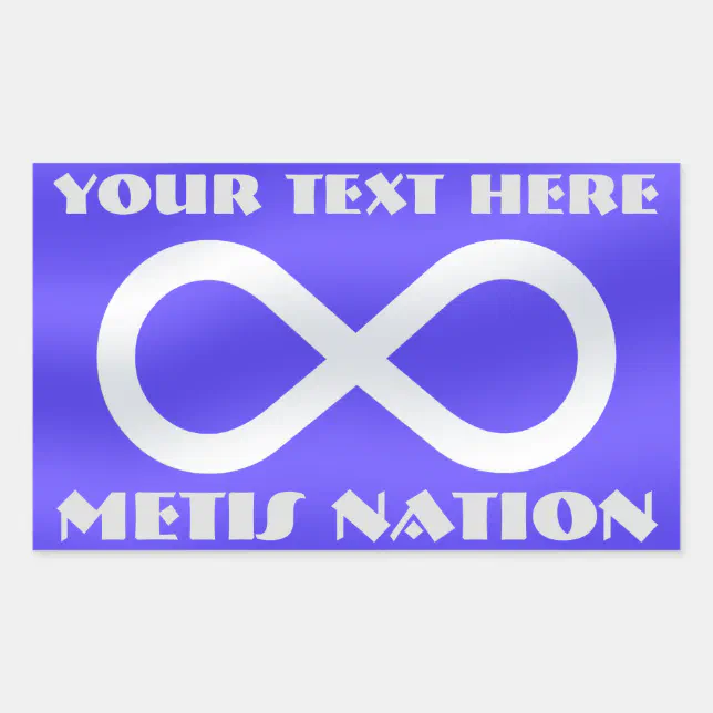 Metis Flag Art Stickers Personalized Metis Sticker | Zazzle