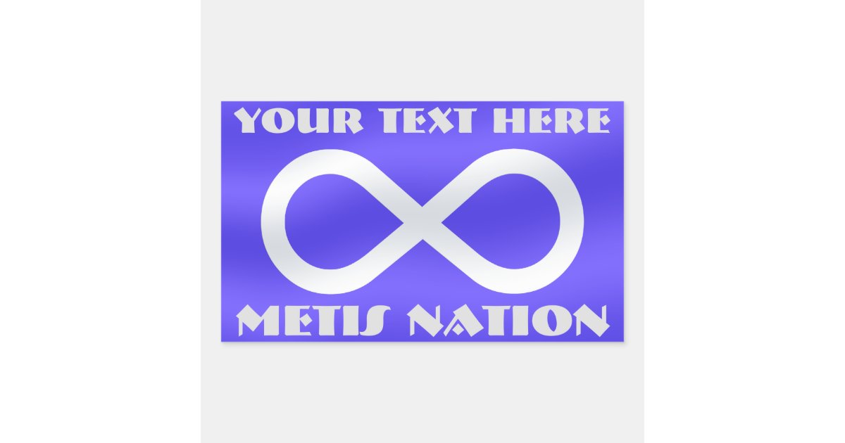 Metis Flag Art Stickers Personalized Metis Sticker | Zazzle