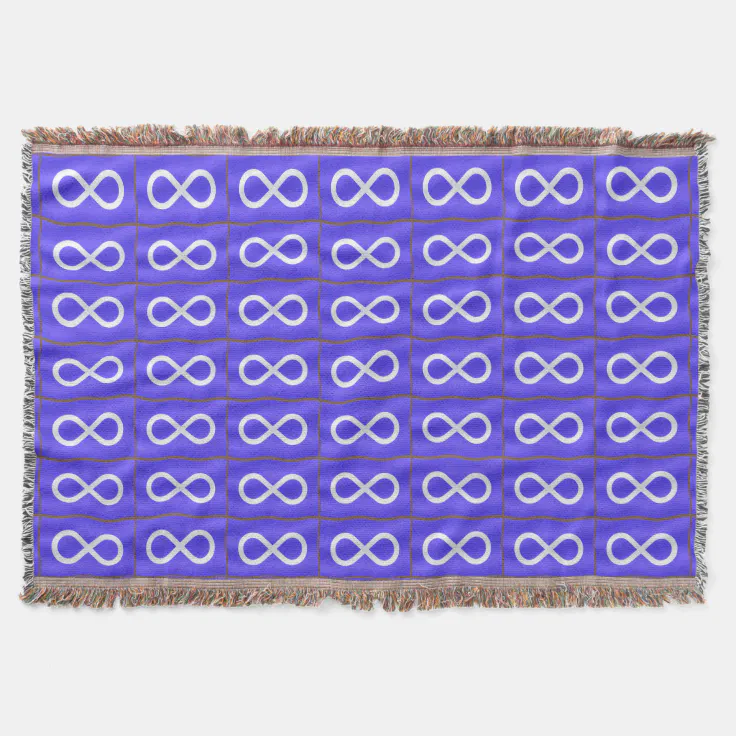 Metis Flag Blanket First Nations Throw Blankets | Zazzle