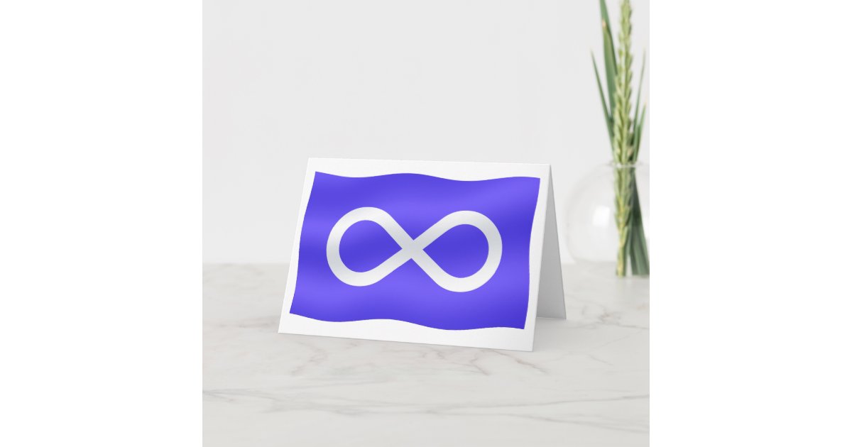 Metis Flag Card Personalized First Nations Card | Zazzle