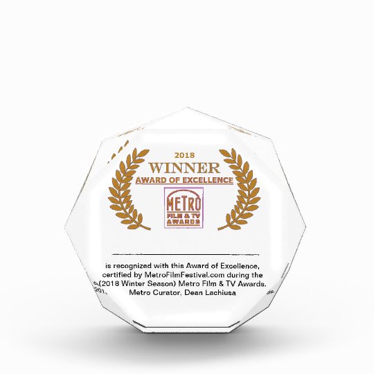 METRO AWARDS, add your name Acrylic Award | Zazzle.com