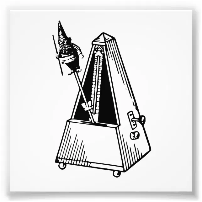 Metrognome Musical Metronome Photo Print | Zazzle