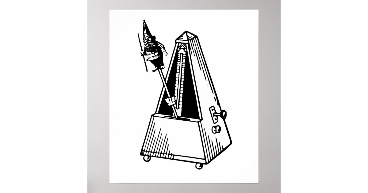 Metrognome Musical Metronome Poster | Zazzle