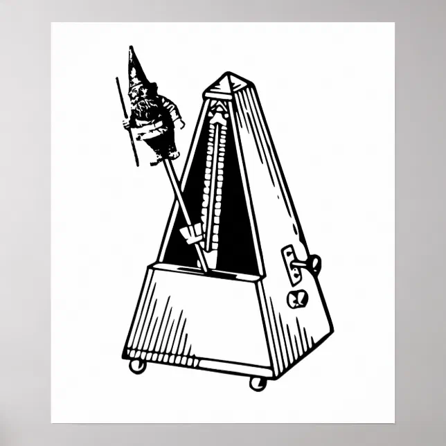 Metrognome Musical Metronome Poster | Zazzle