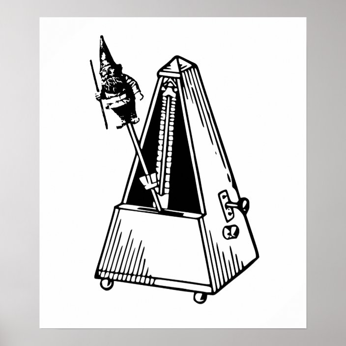 Metrognome Musical Metronome Poster | Zazzle.com