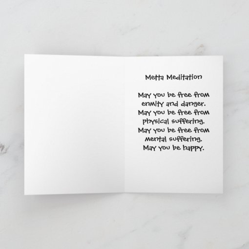 Metta Greeting Card | Zazzle