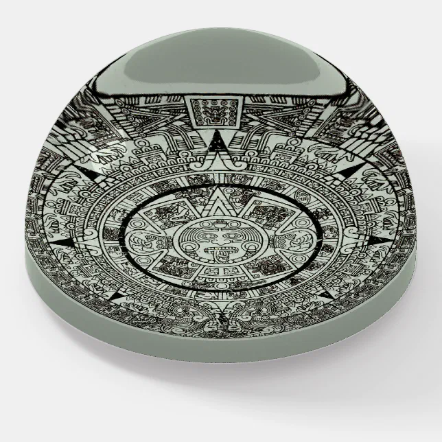 Mexican Aztec Sun Stone Mayan Calendar 1 Paperweight | Zazzle