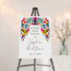 Mexican Birds Otomi Floral Fiesta Welcome Sign | Zazzle