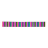 Mexican Blanket Fiesta Stripes Sarape Pink Satin Ribbon | Zazzle