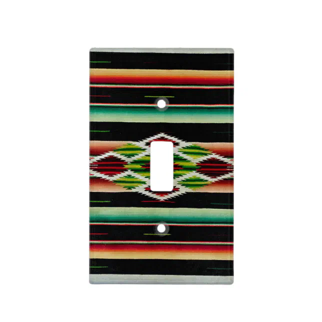 Mexican Blanket Traditional Spanish Fiesta Serape Light Switch Cover ...