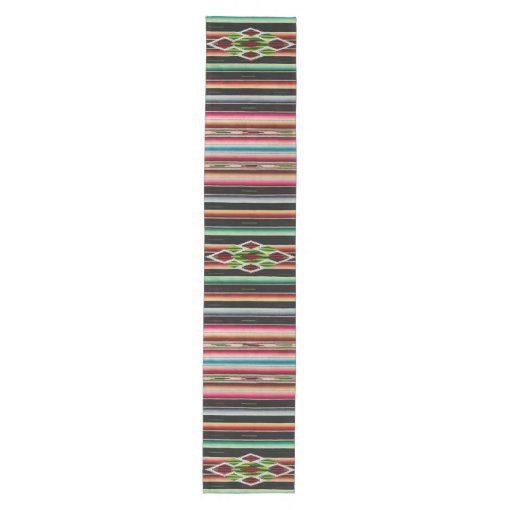 Mexican Blanket Traditional Spanish Fiesta Serape Medium Table Runner ...