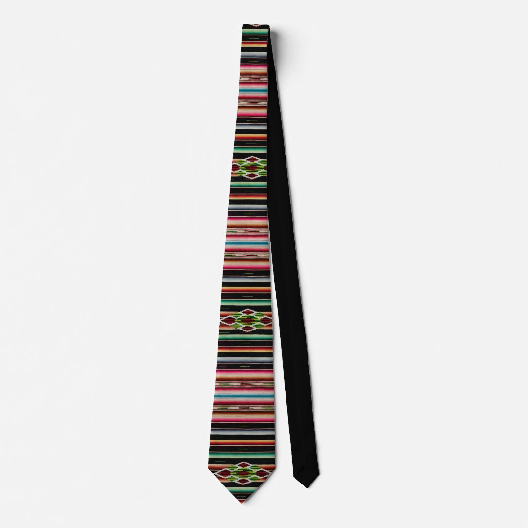 Mexican Blanket Traditional Spanish Fiesta Serape Neck Tie | Zazzle