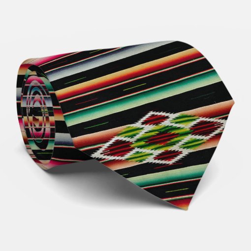 Mexican Blanket Traditional Spanish Fiesta Serape Neck Tie | Zazzle