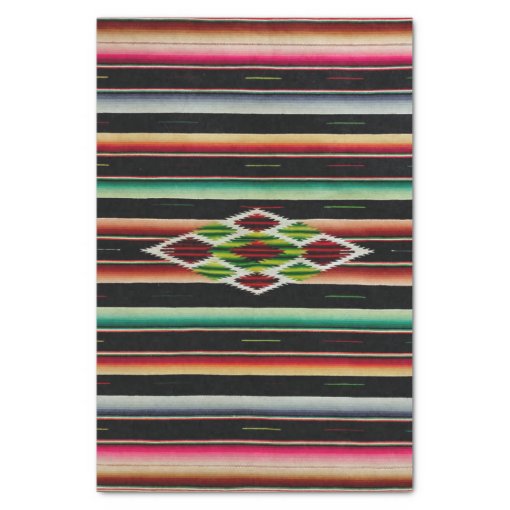 Mexican Blanket Traditional Spanish Fiesta Serape Tissue Paper | Zazzle