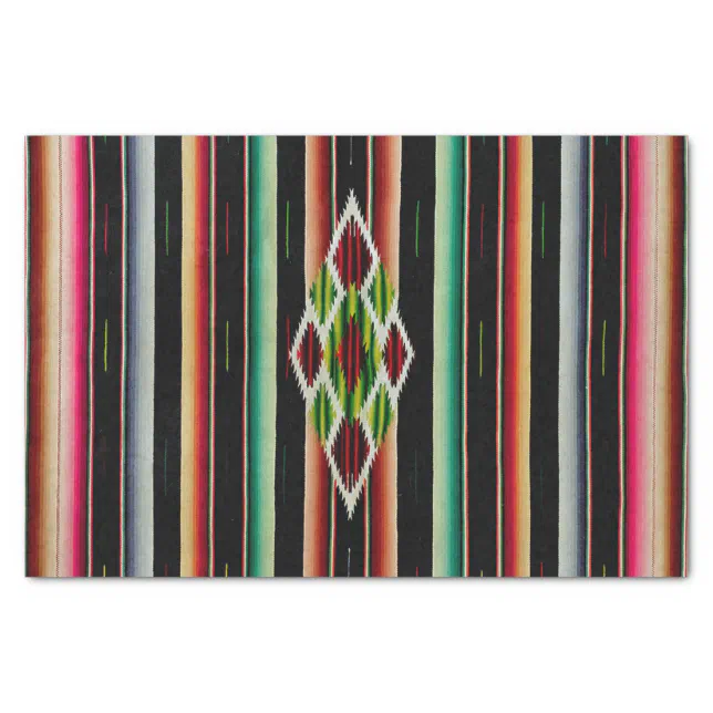 Mexican Blanket Traditional Spanish Fiesta Serape Tissue Paper | Zazzle
