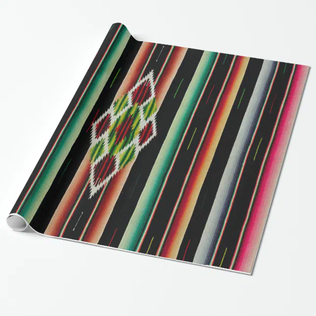 Mexican Blanket Traditional Spanish Fiesta Serape Wrapping Paper | Zazzle
