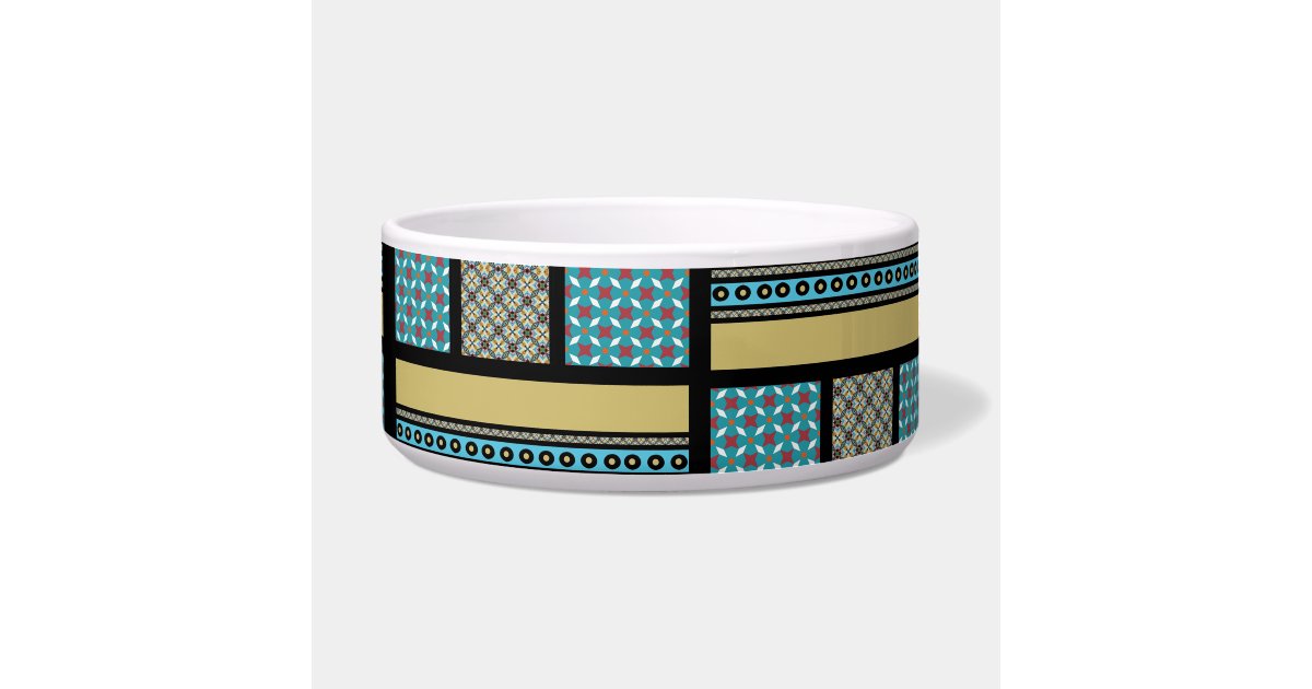 Mexican Block Stripe Pattern 1 Bowl | Zazzle