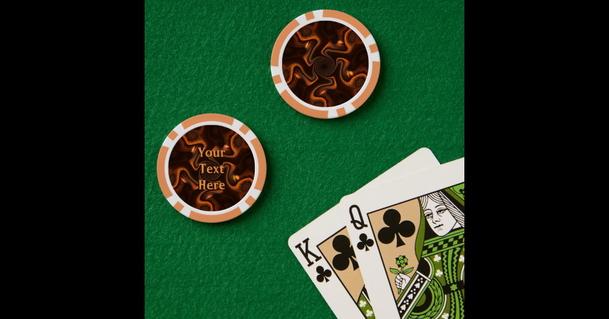 Mexican Chocolate Swirl Poker Chips | Zazzle