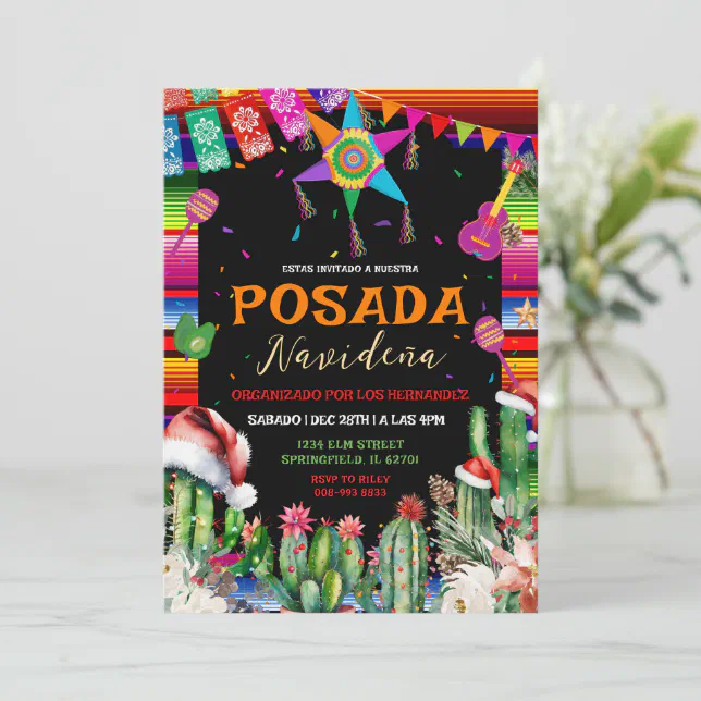 Mexican Christmas Posada Party Invitation | Zazzle