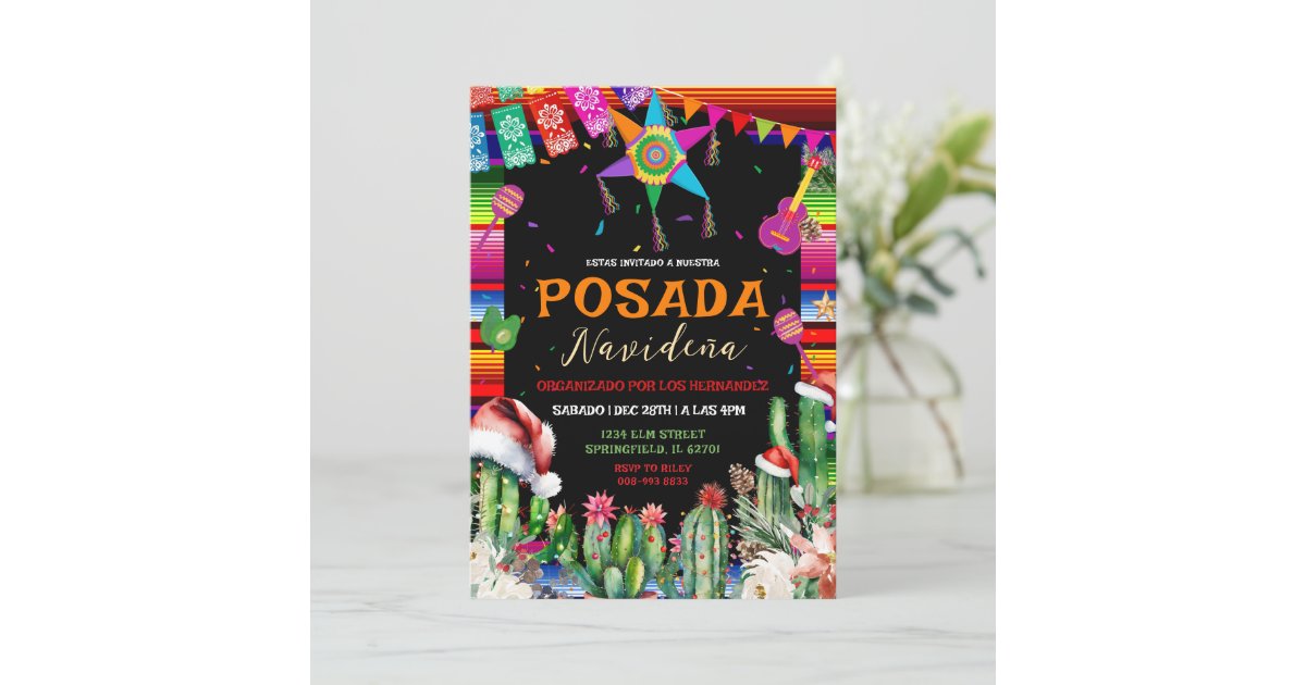Mexican Christmas Posada Party Invitation | Zazzle