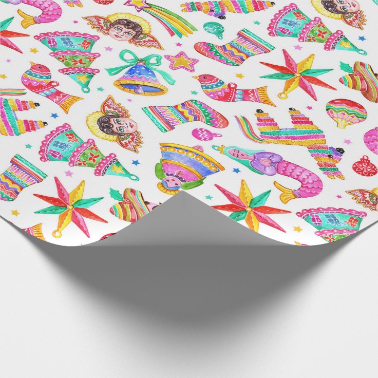 Mexican Christmas wrapping paper | Zazzle