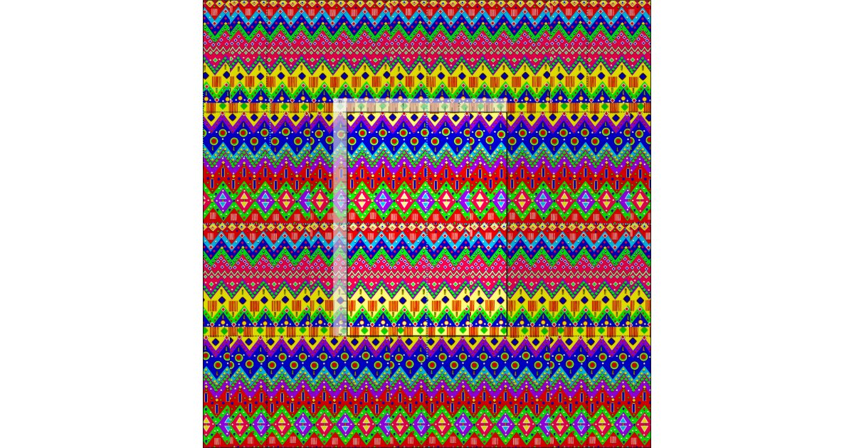 Mexican Colorful Pattern Fabric | Zazzle