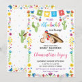 Mexican Cute Little Muchachito Boy Baby Shower Inv Invitation | Zazzle