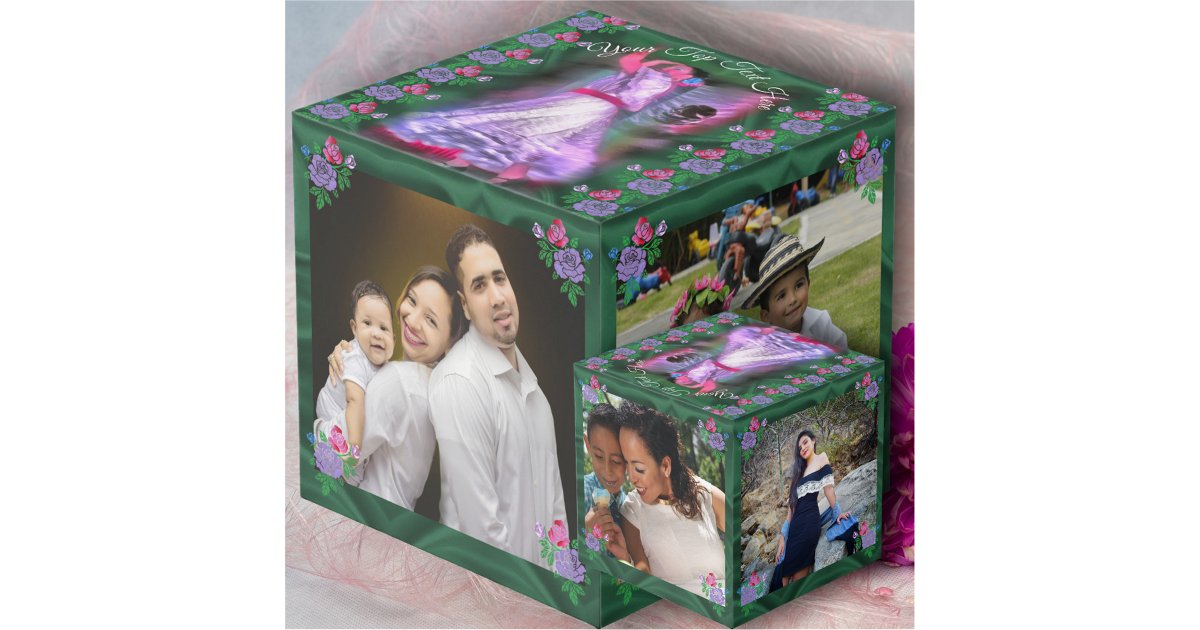 Mexican Dancer 0175 Family Photo Cube | Zazzle